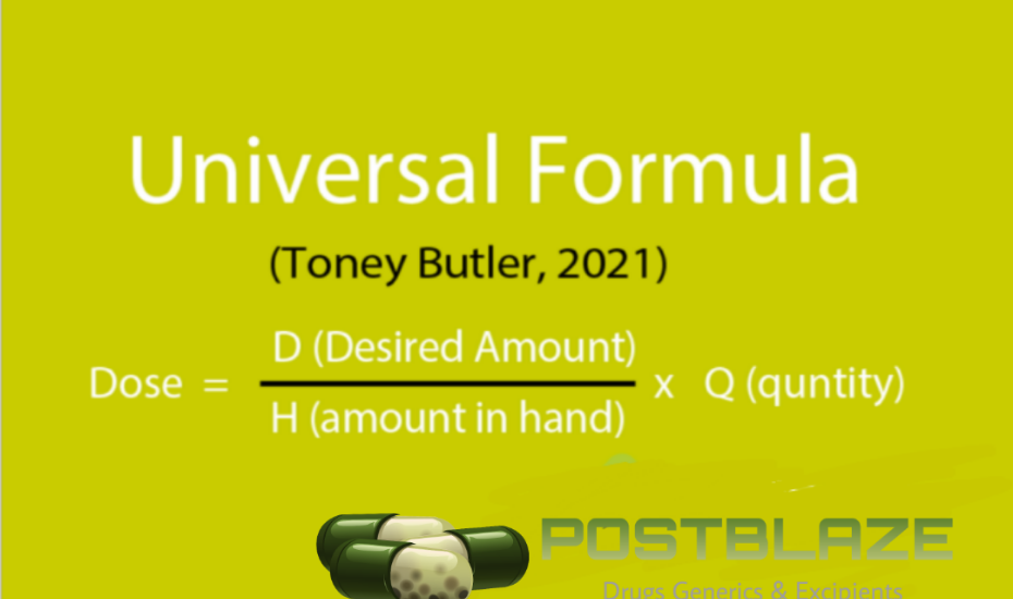 Drug Dose Calculator Universal Formula